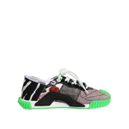 Dolce & Gabbana Dolce & Gabbana Multicolor DG Logo Leopard Cherry Sneaker Schuhe