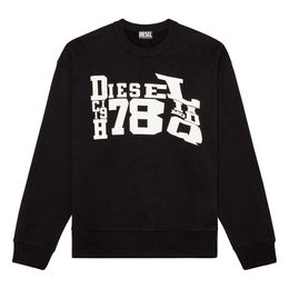Diesel - Sweatshirt f&uuml;r Herren/Damen Unisex, Logo (Schwarz)