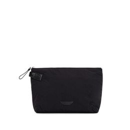 Bottega Veneta Schwarze Nylon-Clutch Tasche