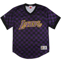 Mitchell & Ness Mitchell & Ness NBA La Lakers Wordmark Mesh Mens T-Shirt