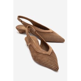 Lieve Leder-Slingback-Pumps (Damen)