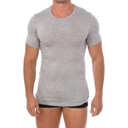 Bikkembergs Mode Bambus Kurzarm-T-Shirt BKK1UTS03SI Mann