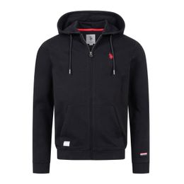 U.S. Polo Assn. Herren Sweatjacke mit Kapuze aus 100 % Baumwolle