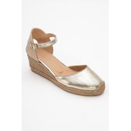 Aldea Leder-Plateauespadrille (Damen)