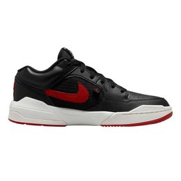 Nike - "Jordan Stadium 90" Swoosh Sneaker f&uuml;r Damen, Leder (Schwarz/Rot)