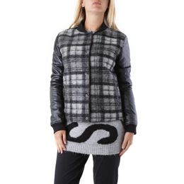 Karierte Bomberjacke
