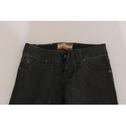 John Galliano Schwarz Gewaschene Niedrigbund Regular Leg Jeans