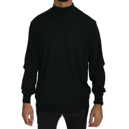 Mila Sch&ouml;n MILA SCH&Ouml;N Schwarzer Rollkragenpullover aus reiner Wolle