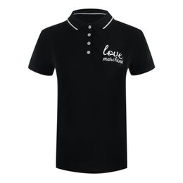 Schwarzes Poloshirt Mit Moschino-logo