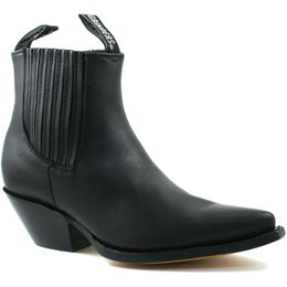 Schwarze Unisex-Western-Chelsea-Stiefel von Grinders &ndash; Mustang
