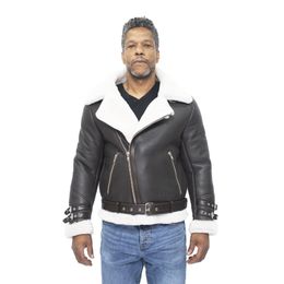 Herren-Bikerjacke aus Schafsleder-Edmonton