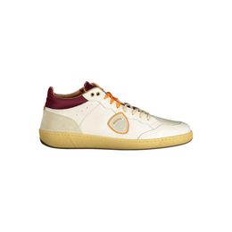 Blauer Wei&szlig;e Leder Herren Sneaker