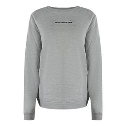 Moschino Sweatshirt Mit Kleinem Logo, Grau