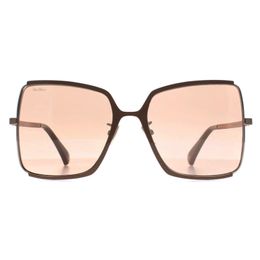 MaxMara Max Mara Square Womens Shiny Light Bronze Roviex Braun Gradient MM0070-H