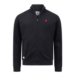 U.S. Polo Assn. Herren Sweatjacke mit Stehkragen aus 100 % Baumwolle