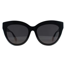 Furla Cat Eye Womens Shiny Black Smoke Dark Grey SFU780
