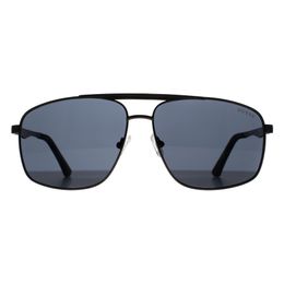 Guess Aviator Mens Matte Gunmetal Rauch Grau GO00063