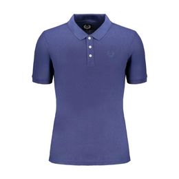 Gianmarco Venturi Blaues Baumwoll-Polohemd f&uuml;r Herren