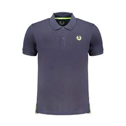 Gianmarco Venturi Blauer Baumwoll-Polo-Shirt f&uuml;r Herren