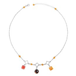 Orphelia Damen 925 Sterling Silber Halskette - Silber ZK-2584