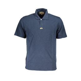 La Martina Blaue Baumwoll-Herren-Polo-Shirt