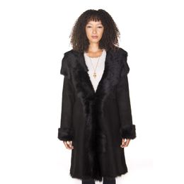 Damen-Trenchcoat aus Toscana-Schaffell-Wildleder-Tbilisi