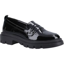 Hush Puppies Reece Leder Damen Schwarz Loafers