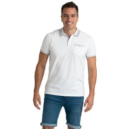 Herren Poloshirt mit kurzen &Auml;rmeln, Tasche und kontrastierenden Details PRI2632