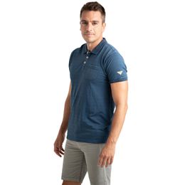 Herren Poloshirt mit kurzen &Auml;rmeln aus gestreiftem Baumwollstoff mit Tasche PRI2635