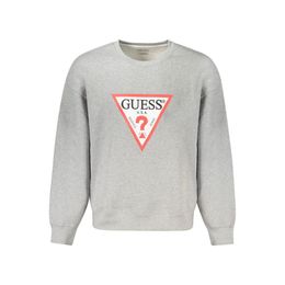 Guess Jeans Graues Baumwoll-Herren-Sweatshirt