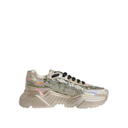 Dolce & Gabbana Dolce & Gabbana Gold Pailletten Iridescent Daymaster Sneaker Schuhe