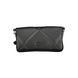 Calvin Klein Schwarze Baumwoll-Handtasche