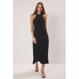 &Auml;rmelloses, gerades Maxikleid f&uuml;r Damen, l&auml;ssig/alltagstauglich