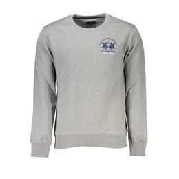 La Martina Grigio Baumwoll Herren Sweatshirt