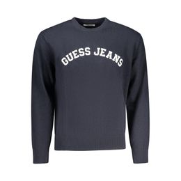 Guess Jeans blauer Baumwollpullover f&uuml;r M&auml;nner