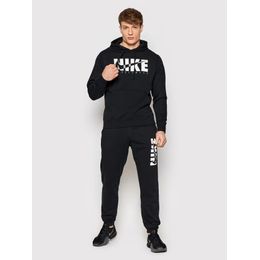 Nike Herren Fleece-Kapuzenpullover-Trainingsanzug in Schwarz