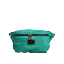 Dolce & Gabbana Gr&uuml;ne Logo-Plakette Nylon H&uuml;fttasche M&auml;nner Borse Tasche
