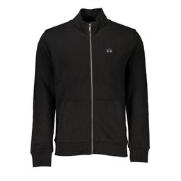 La Martina Schwarzes Baumwoll-Herren-Sweatshirt
