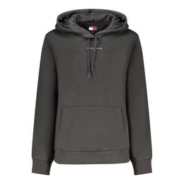 Tommy Hilfiger Schwarzes Baumwoll-Damen-Sweatshirt mit Kapuze