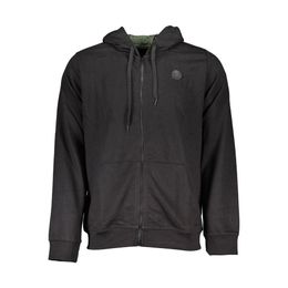 Gianmarco Venturi Schwarzes Baumwoll-Hoodie f&uuml;r M&auml;nner