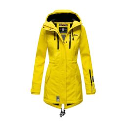 Marikoo lange Damen Steppjacke Abendsternchen mit abnehmbarer Kapuze