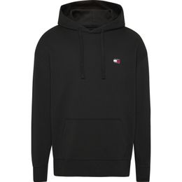 XS Badge Hoodie von Tommy Jeans in der farbe Schwarz und in gr&ouml;&szlig;e XL.