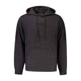 Guess Jeans Schwarzer Hoodie f&uuml;r Herren aus Bio-Baumwolle