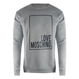 Moschino Box Logo Graues Sweatshirt
