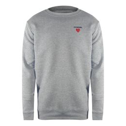 Moschino Herz-logo-sweatshirt, Grau