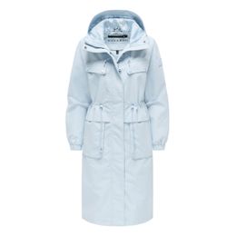 Navahoo Damen Parka &Uuml;bergangsjacke Kirschwind mit Kapuze