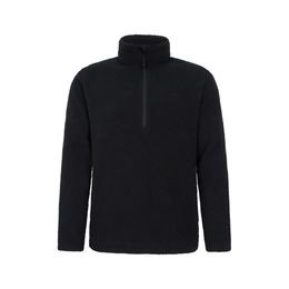 Mountain Warehouse Herren Ted Borg Fleeceoberteil mit halbem Rei&szlig;verschluss (Schwarz)