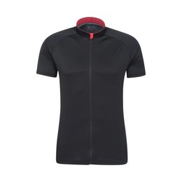 Mountain Warehouse - "Roubaix" Oberteil Durchgehender Rei&szlig;verschluss f&uuml;r Herren - Radfahren (Pechschwarz)