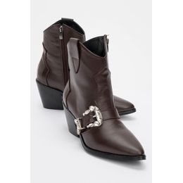 Any Leder Schnallen Stiefel