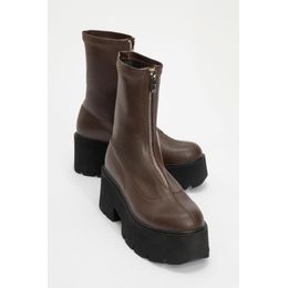Ovil Plateau-Rei&szlig;verschlussstiefel (Damen)